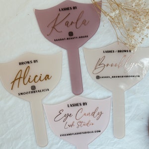 Lash and Brow Sign Prop, Acrylic Lash Tech Photo Prop, Salon Decor ...