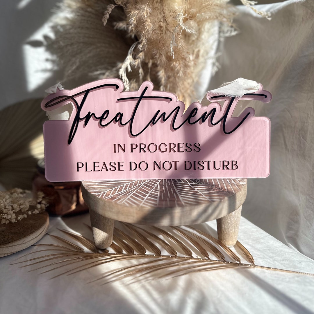 Custom 3D Acrylic Sign, Office Door Hanger, Rectangular Treatment in ...