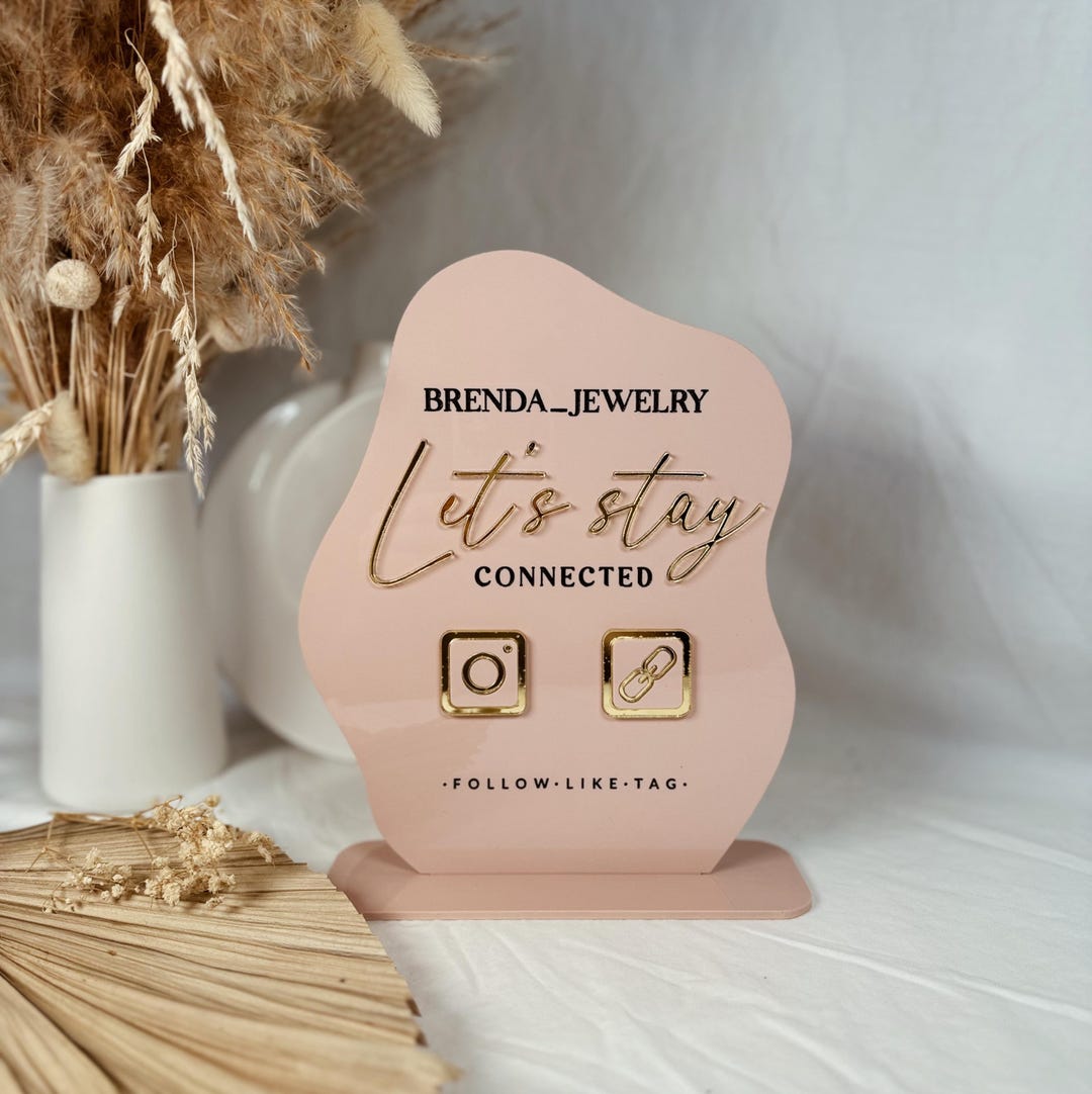 Multi NFC Follow Media Sign, Custom Cloud Sign, NFC Reception Sign ...