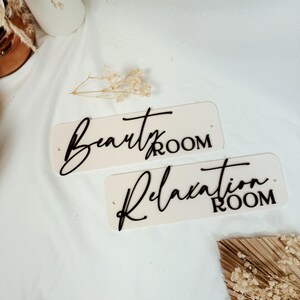 Custom 3D Acrylic Sign, Beauty Salon Door Sign, 3d Salon Door Plaque ...