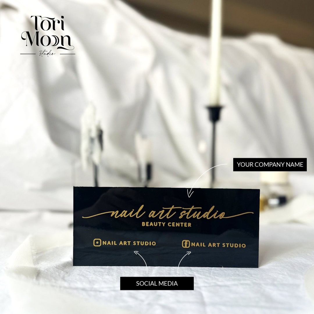 Aesthetic Acrylic Photo Prop, Logo Background Mani Pedi Prop, Small ...