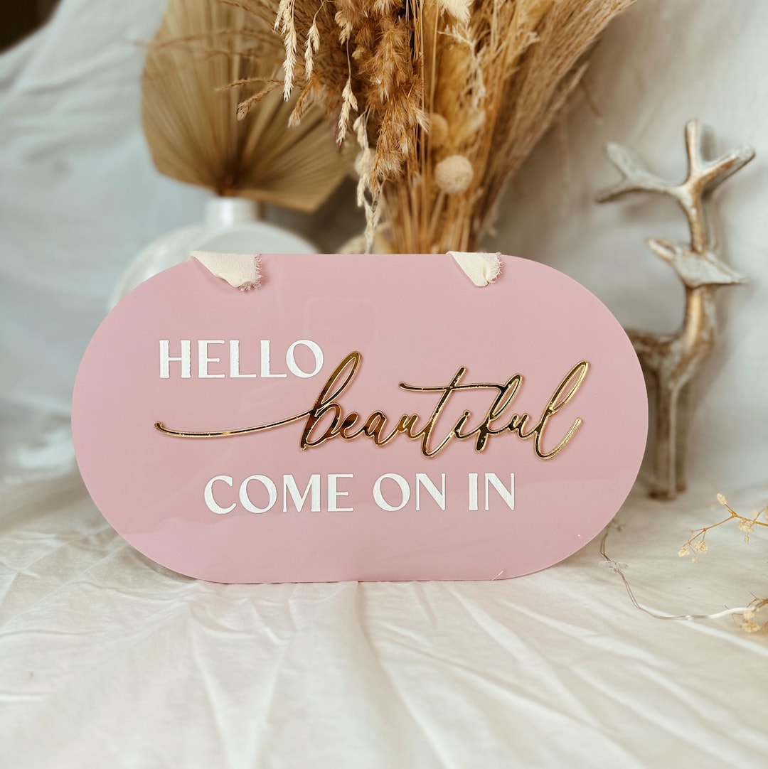 3D Reversible Open Close Hanging Door Sign, Double Sided We're Open ...