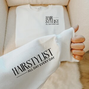 Aesthetic Hair Hustler Shirt, Hair Stylist Beautician Sweatshirt ...