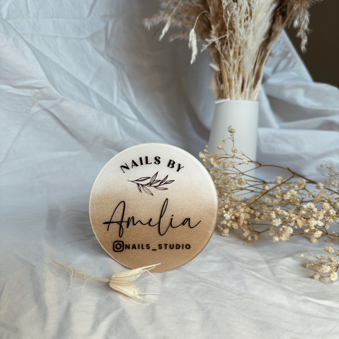 Floral Acrylic Nail Prop for Salon, Nail Technician, Small Business ...