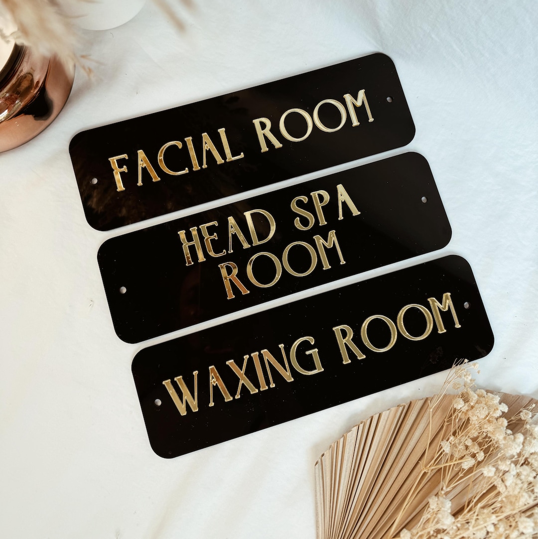 Custom 3D Acrylic Sign, Beauty Salon Door Sign, 3d Salon Door Plaque ...