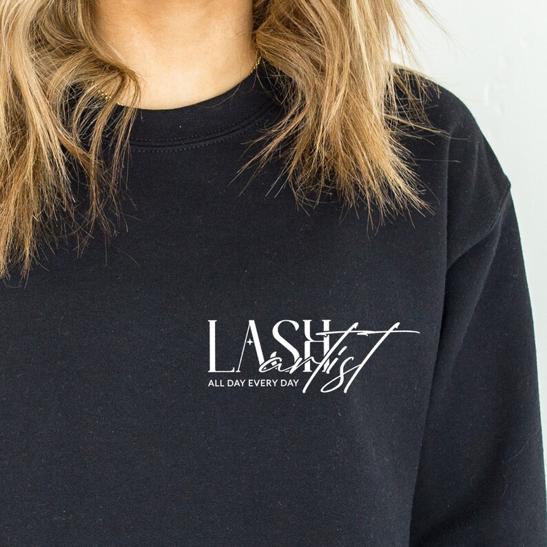 Lash Artist Sweatshirt, Eyelash Artist Grad Gift, Women Lash Boss Tee ...
