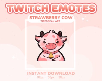 Strawberry Cow Discord - Etsy