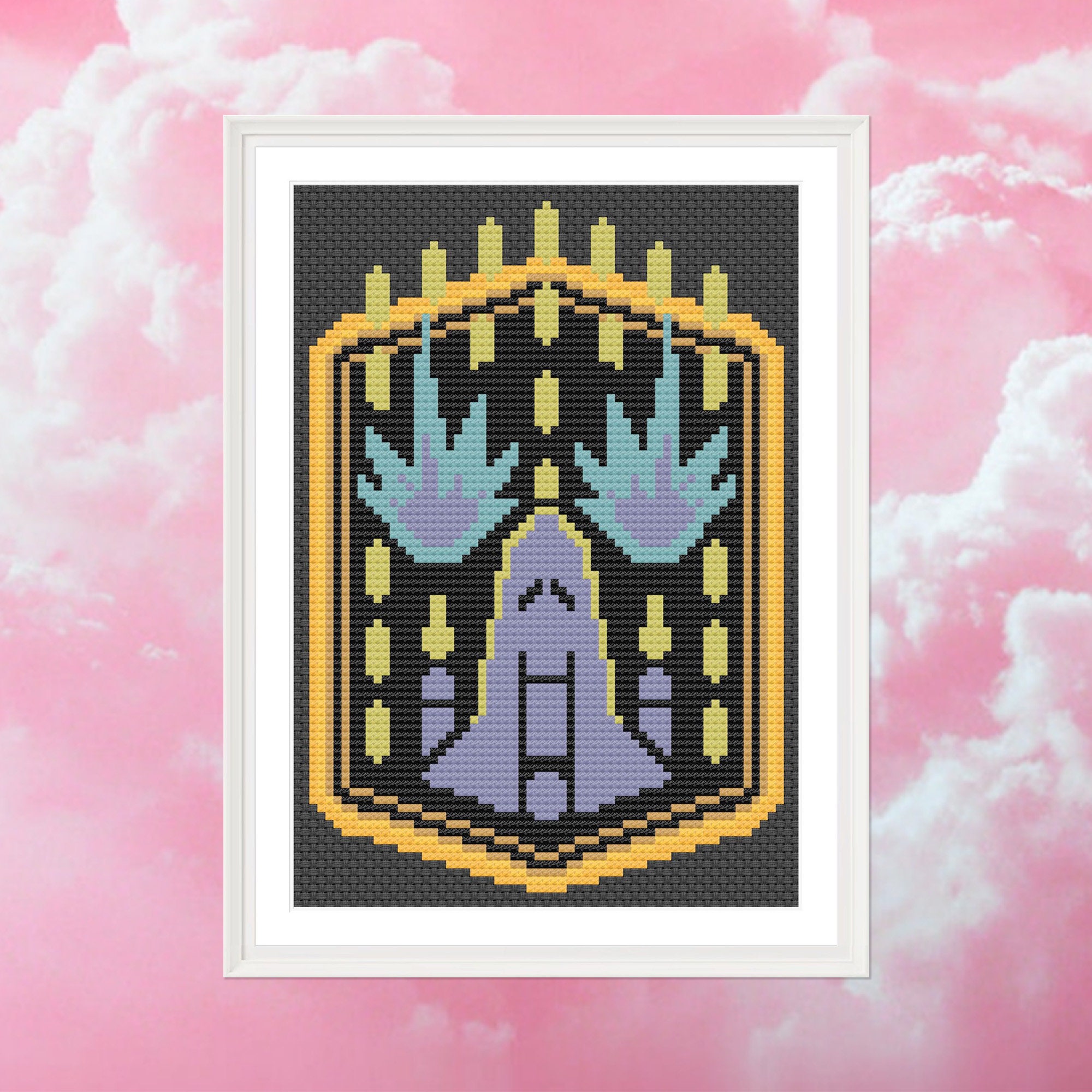 Starfield Tech Skill Badge Gaming Cross Stitch Pattern, Easy Cross ...