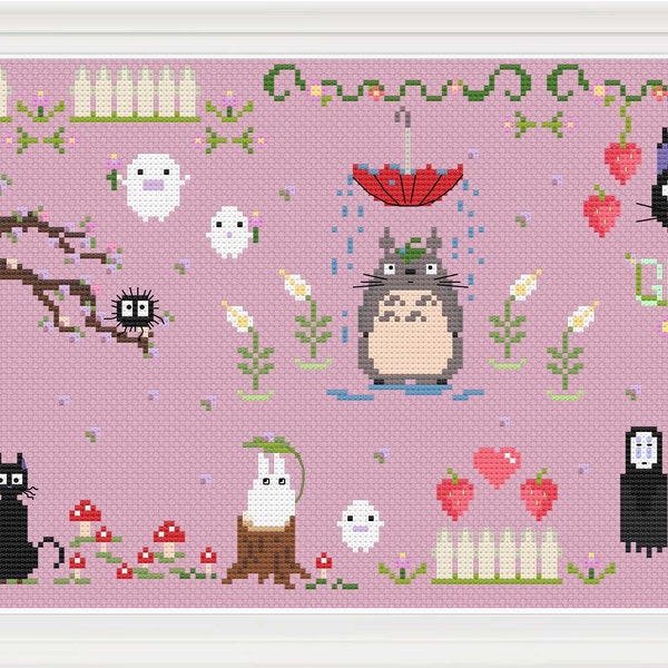 Studio Ghibli Cross Stitch Pattern - Etsy