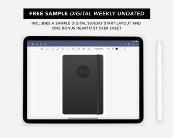 Weekly Overview Digital Planner Template for Goodnotes Ipad, Monthly ...