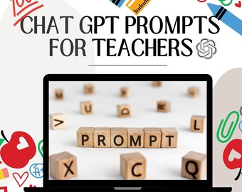 Chat GPT Prompts for Teachers!!! - Etsy