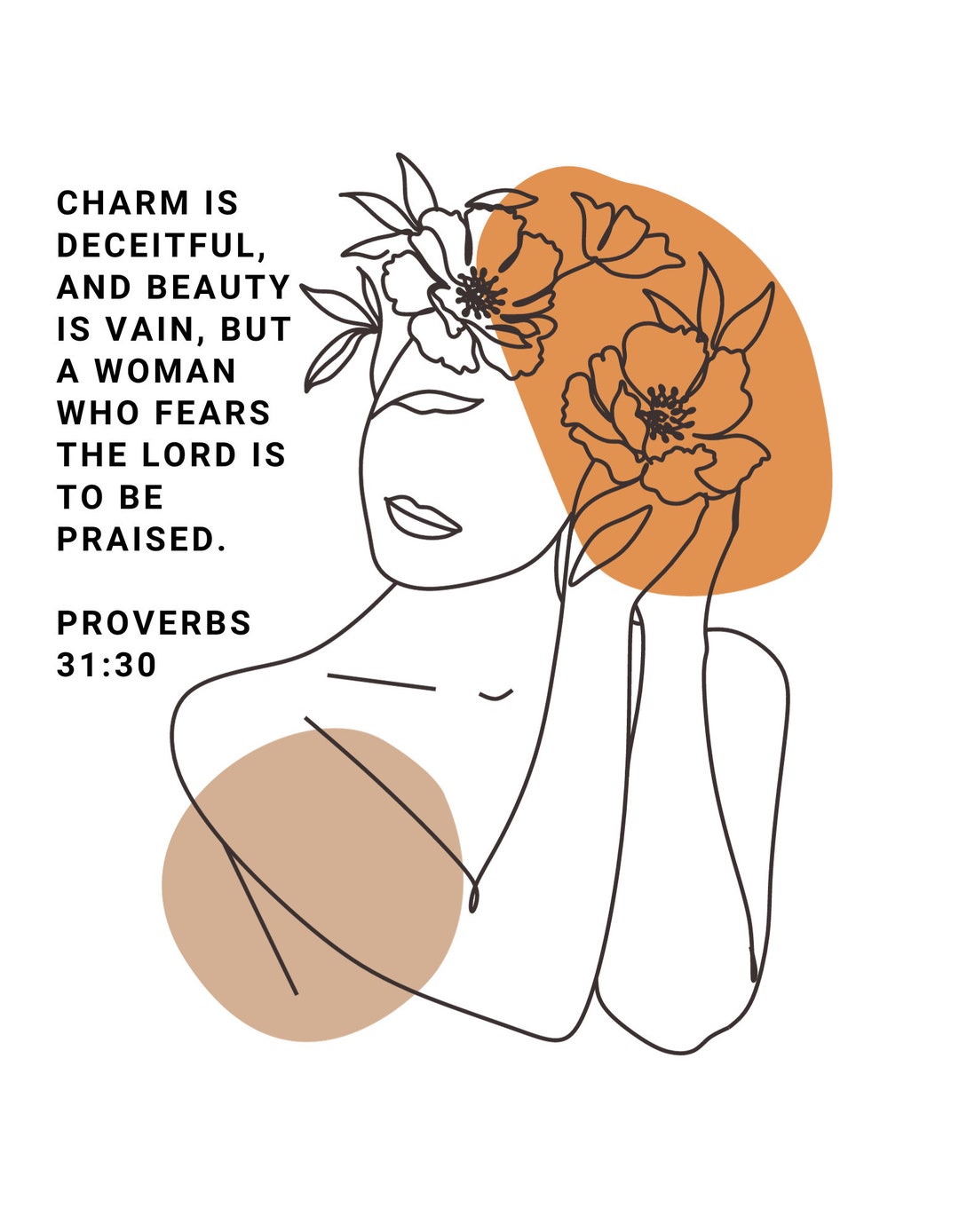 Proverbs 31:30 | Digital File | PNG - Etsy