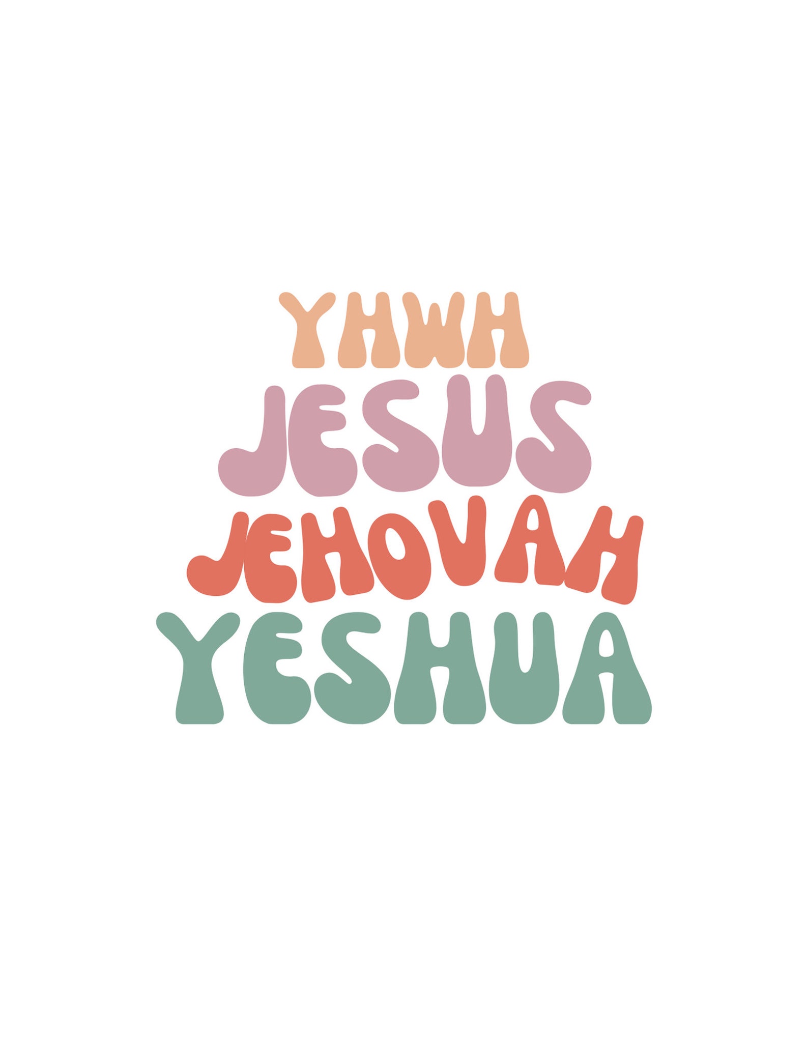 YWHW | Jesus | Jehovah | Yeshua | Digital | PNG - Etsy