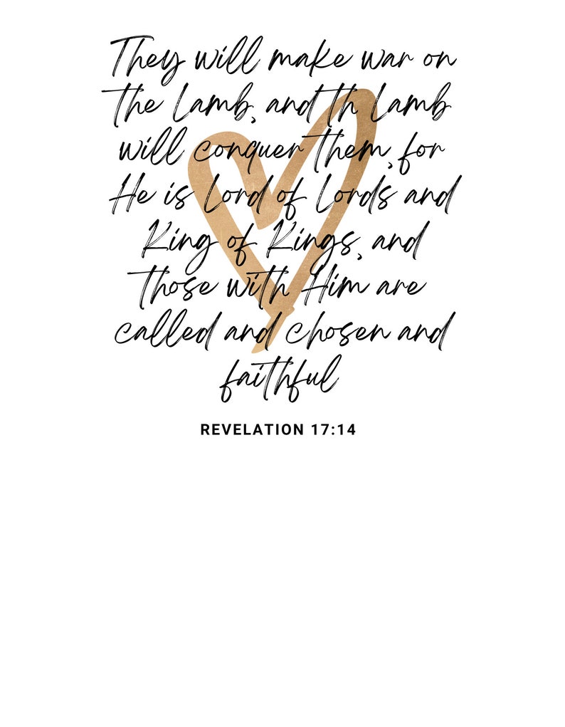 Revelation 17:14 | Digital File | PNG - Etsy