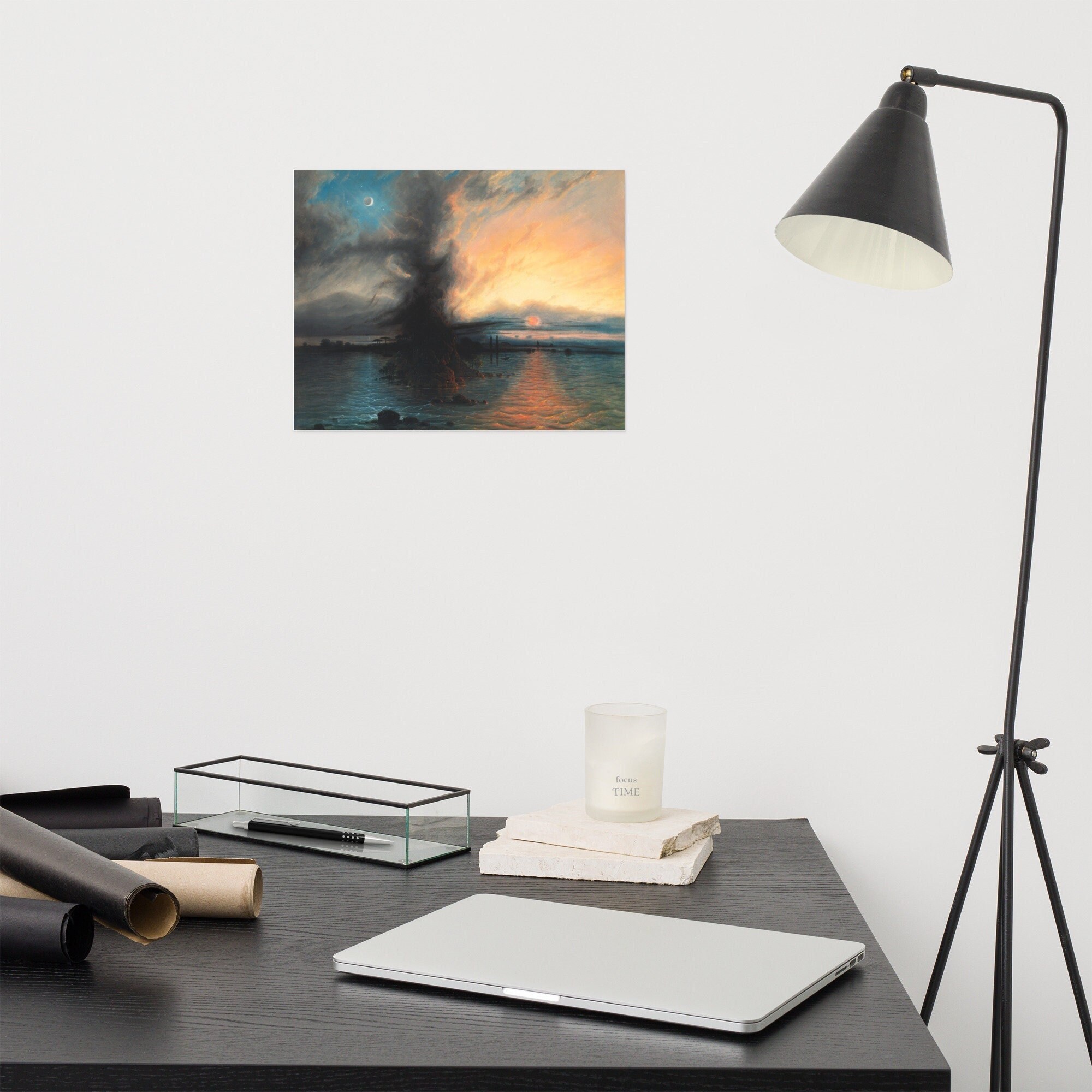 Vintage Painting Wall Art Print - Artist Samuel Colman - Home Decor ...