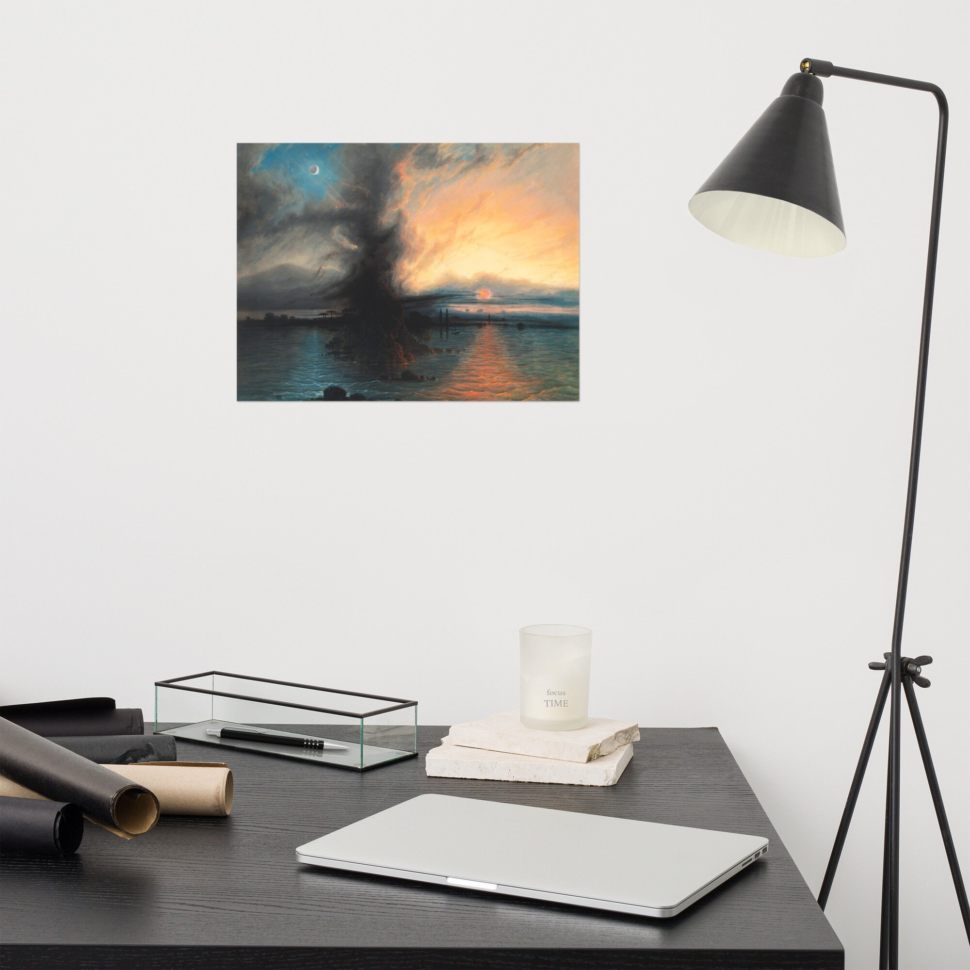 Vintage Painting Wall Art Print - Artist Samuel Colman - Home Decor ...