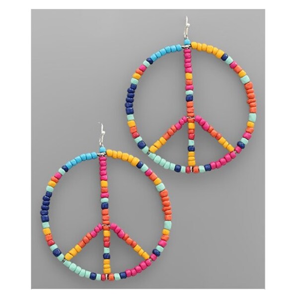 Peace Earrings - Etsy