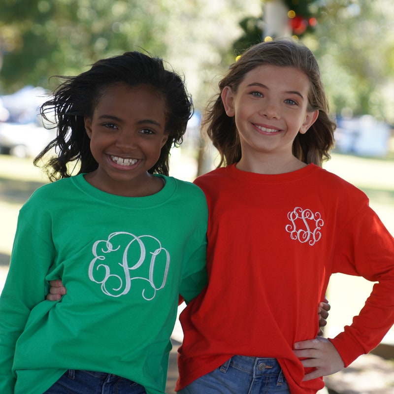 Monogram Long Sleeve - Etsy