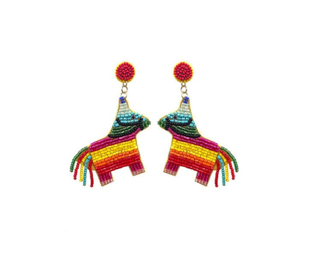 Cinco De Mayo Earrings Pinata Earrings Feista Earrings - Etsy