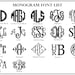Adult Monogram Hoodie, Personalized Clothing, Emboridery, Monogram ...