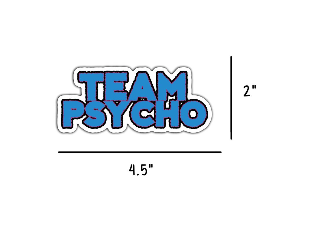 Team Psycho Ashnikko Print & Cut Sticker, Downloadable Tantrum Blue and ...