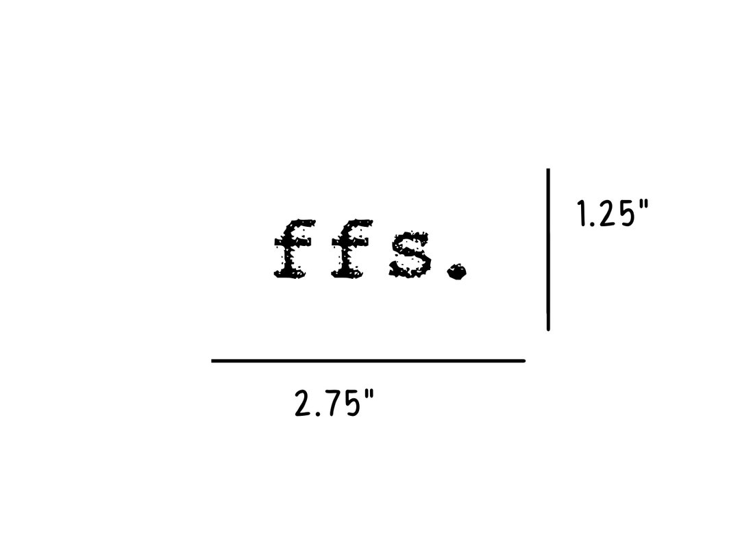 FFS Print & Cut Sticker, Downloadable Sticker Snarky Printable Sticker ...