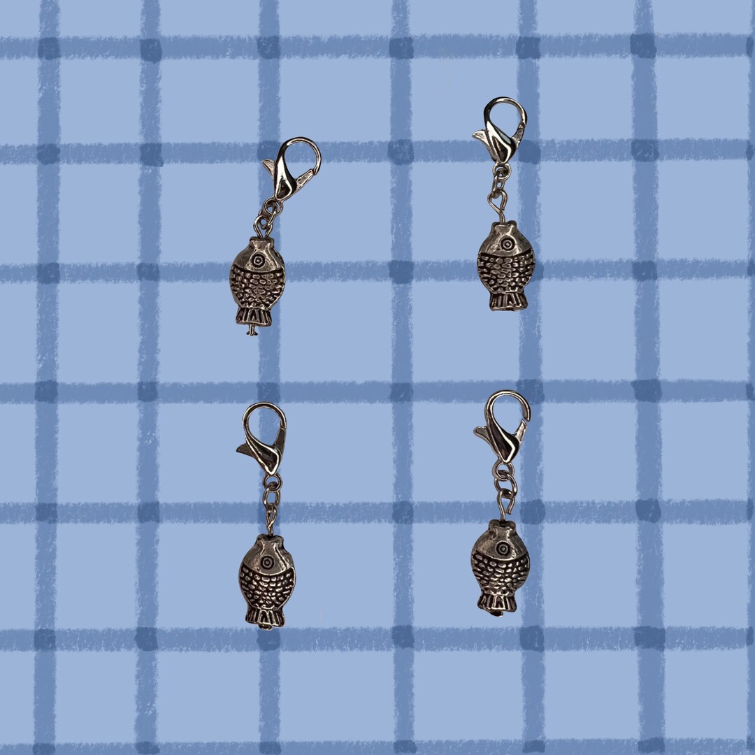 Fish Charm Crochet Stitch Markers, Crochet Sitch Marker Sets, Cute ...