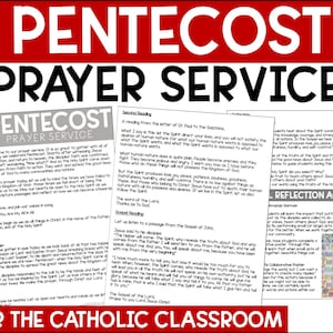 Pentecost Prayer Service | Catholic - Etsy