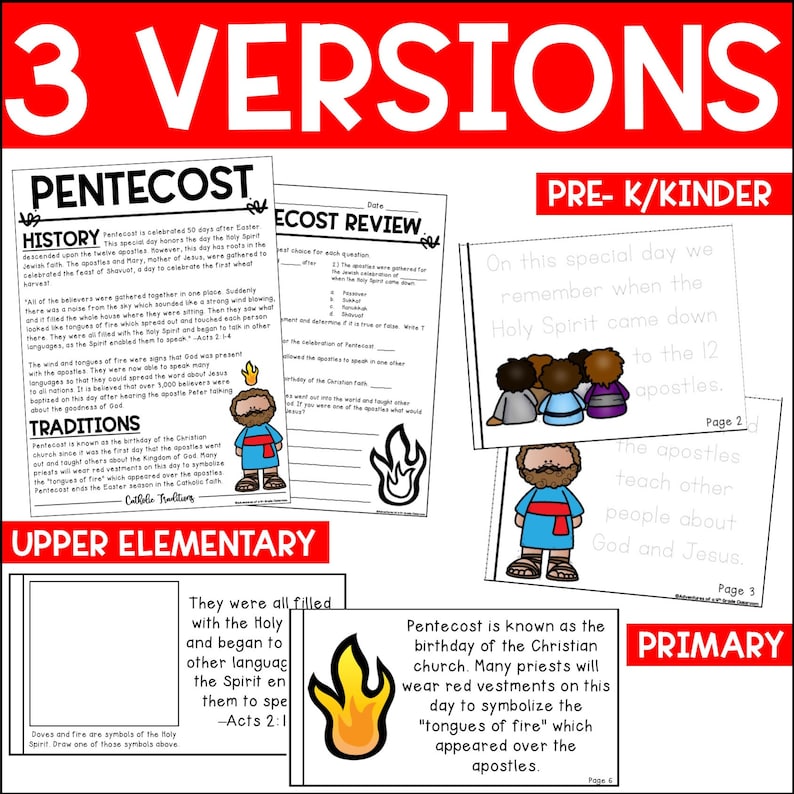 Pentecost | Catholic - Etsy