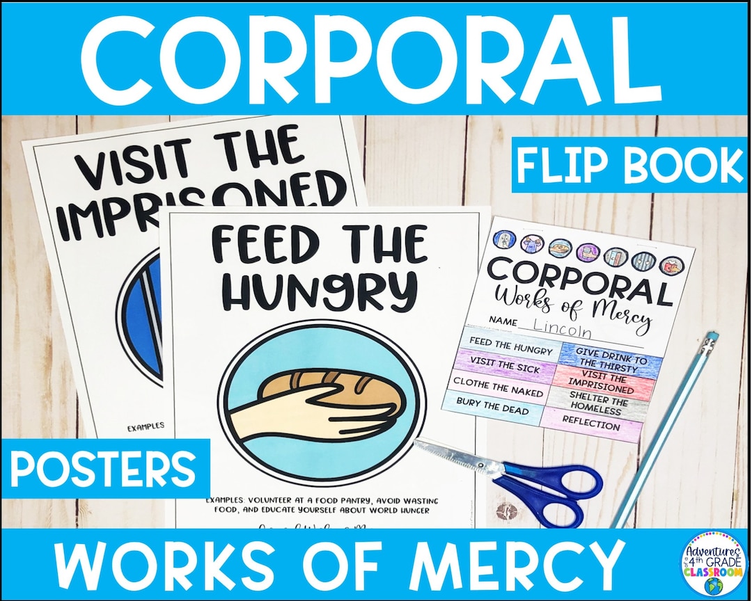 Corporal Works of Mercy Posters and Activities - Etsy