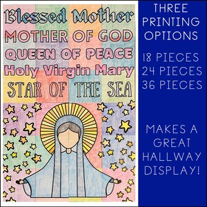 Names of Mary Collaborative Poster | Mother of God - Etsy