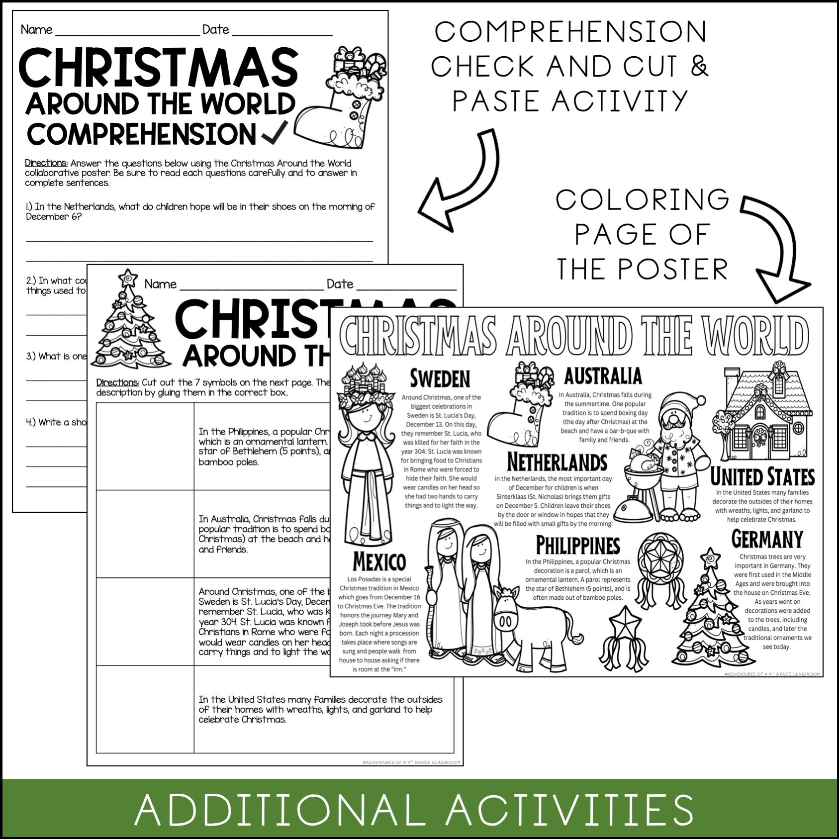 Christmas Around the World Collaborative Poster - Etsy