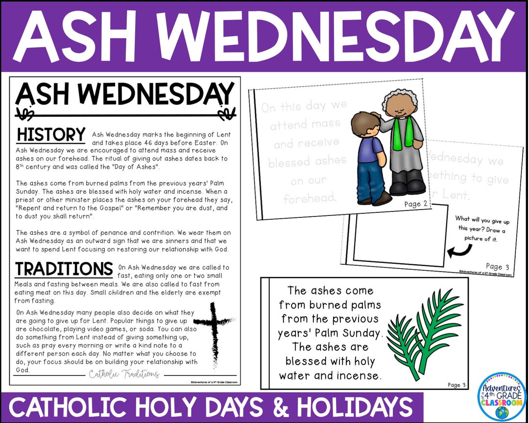 Ash Wednesday | Lent | Catholic - Etsy