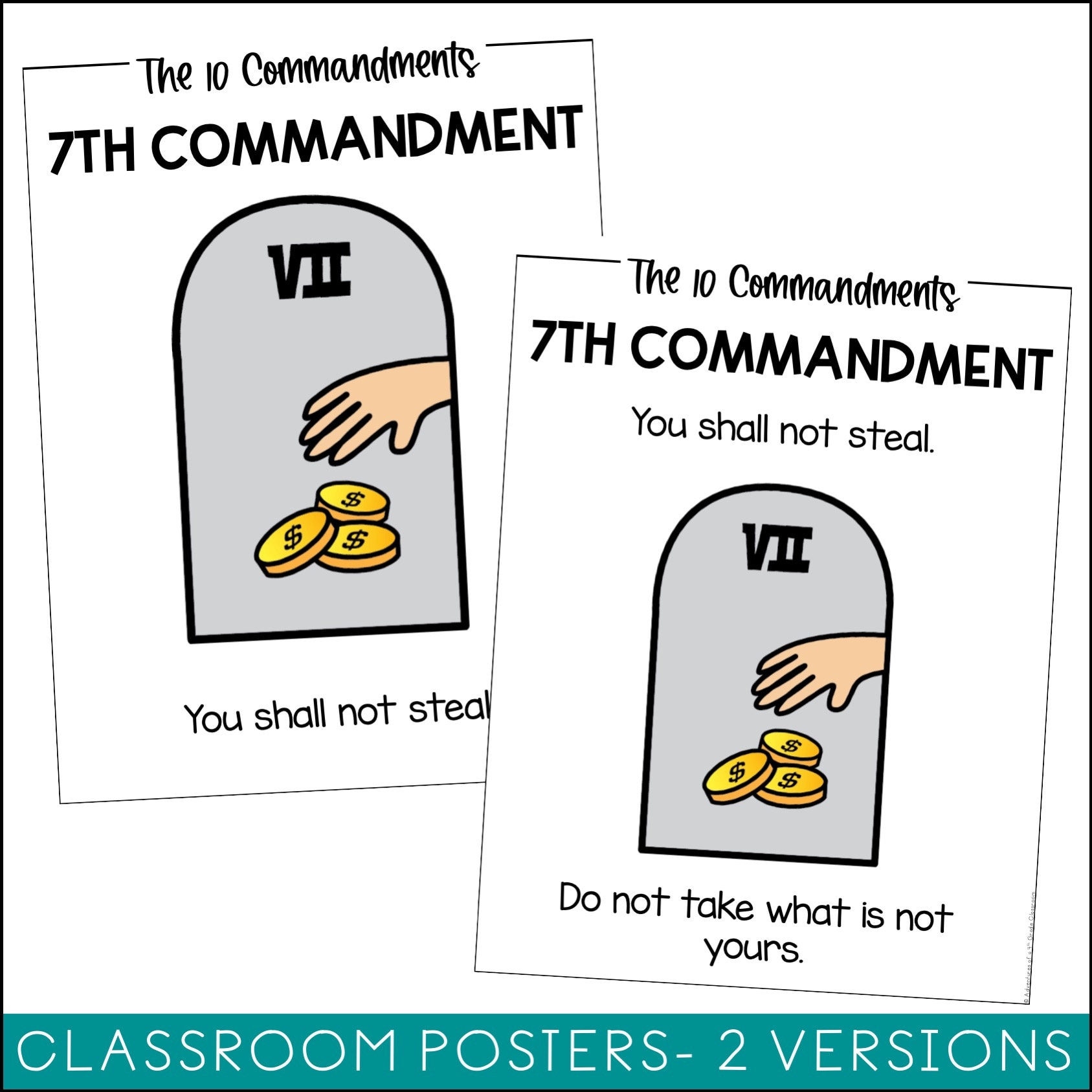 10 Commandments Posters & Activities Catholic - Etsy