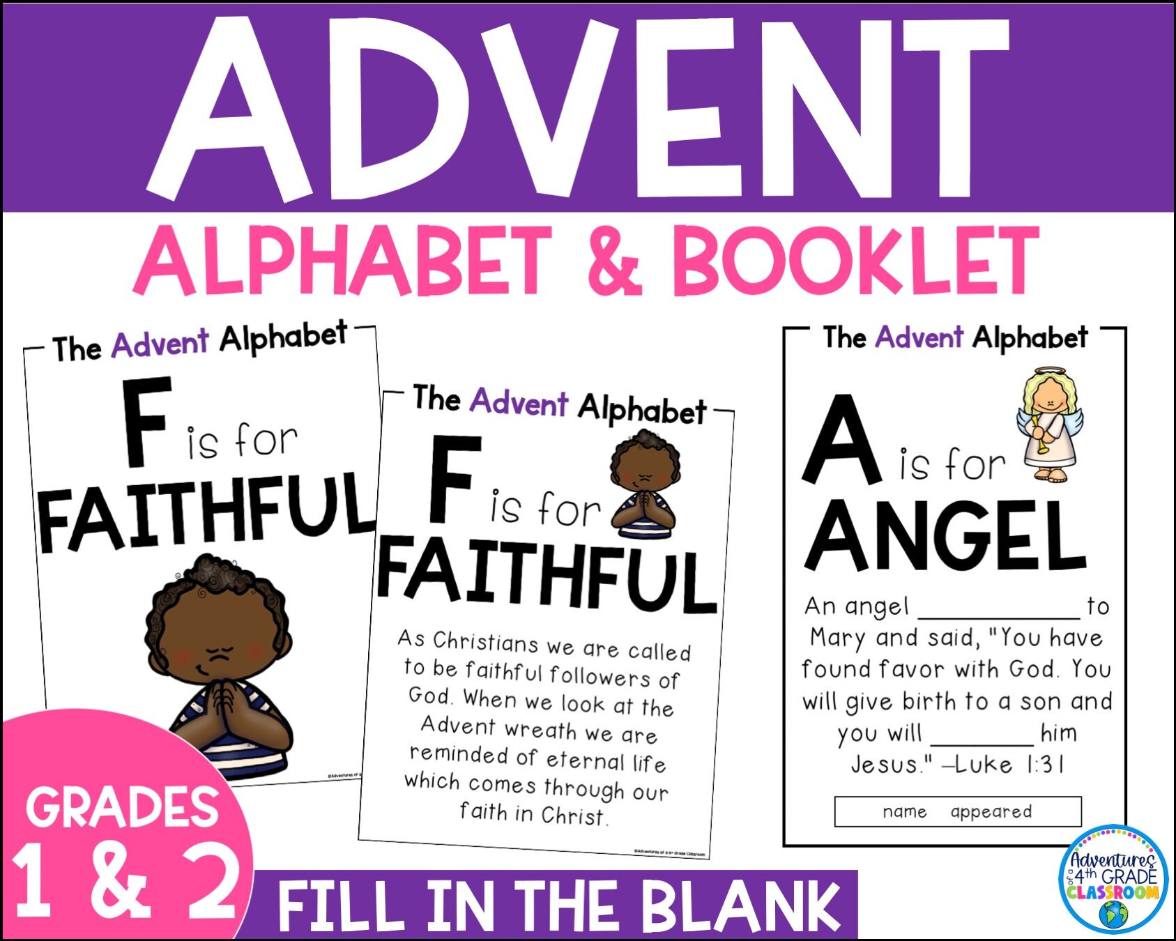 Advent Alphabet & Booklet | Primary Grades - Etsy