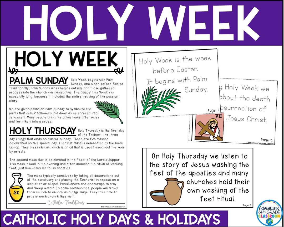 Holy Week | Lent | Catholic - Etsy