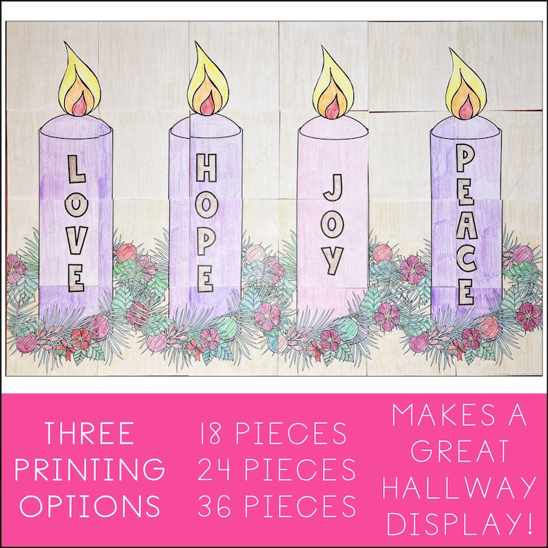Advent Wreath Collaborative Poster | Catholic - Etsy