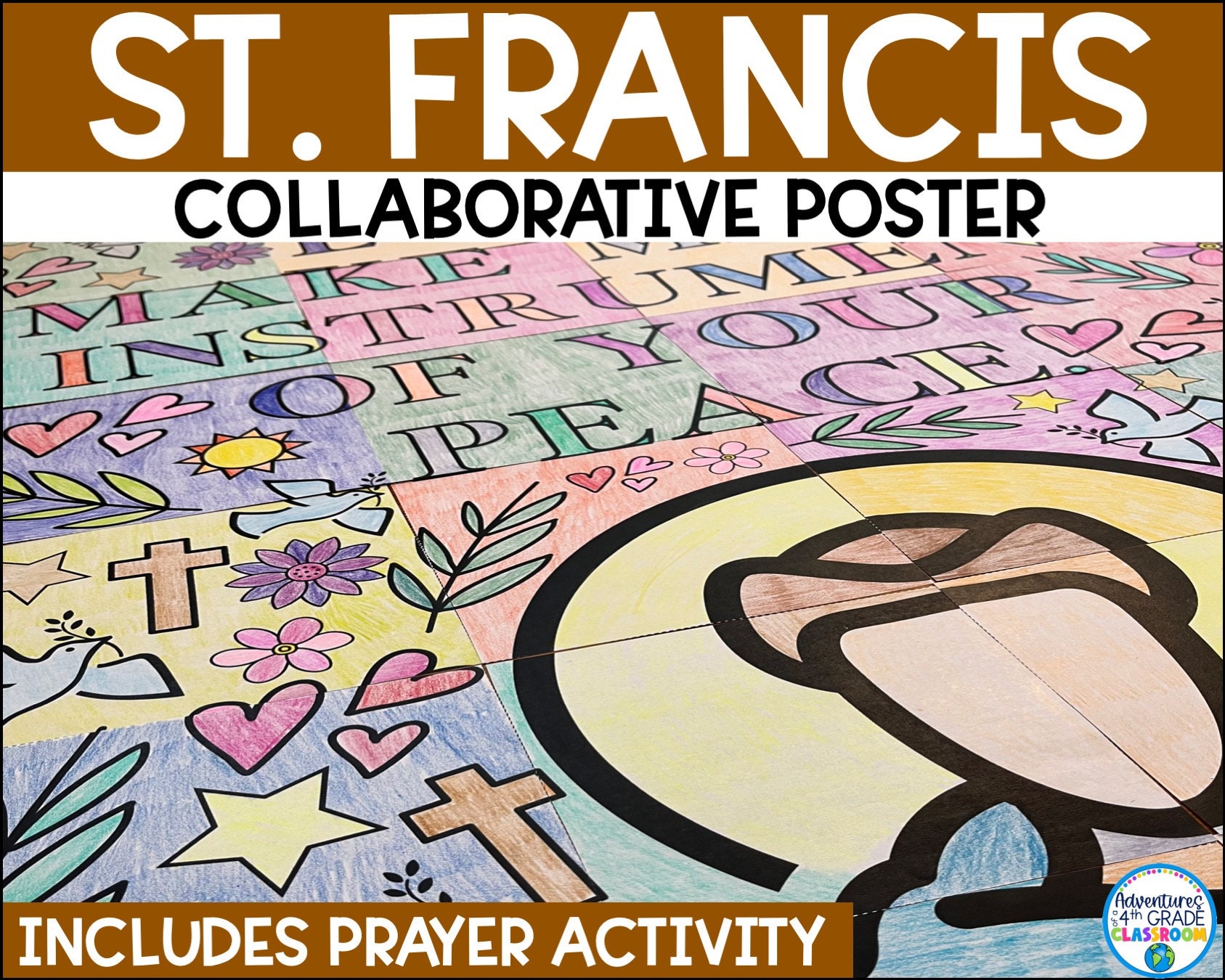 St. Francis of Assisi Collaborative Poster - Etsy