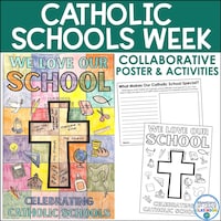 Catholic Schools Week Bulletin Board Set: We Love Our Catholic School ...