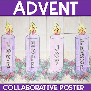 Advent Wreath Collaborative Poster | Catholic - Etsy