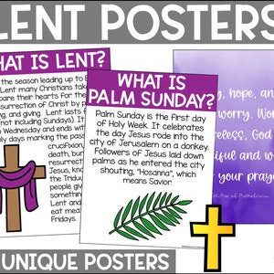 Lent Posters | Classroom Decor - Etsy