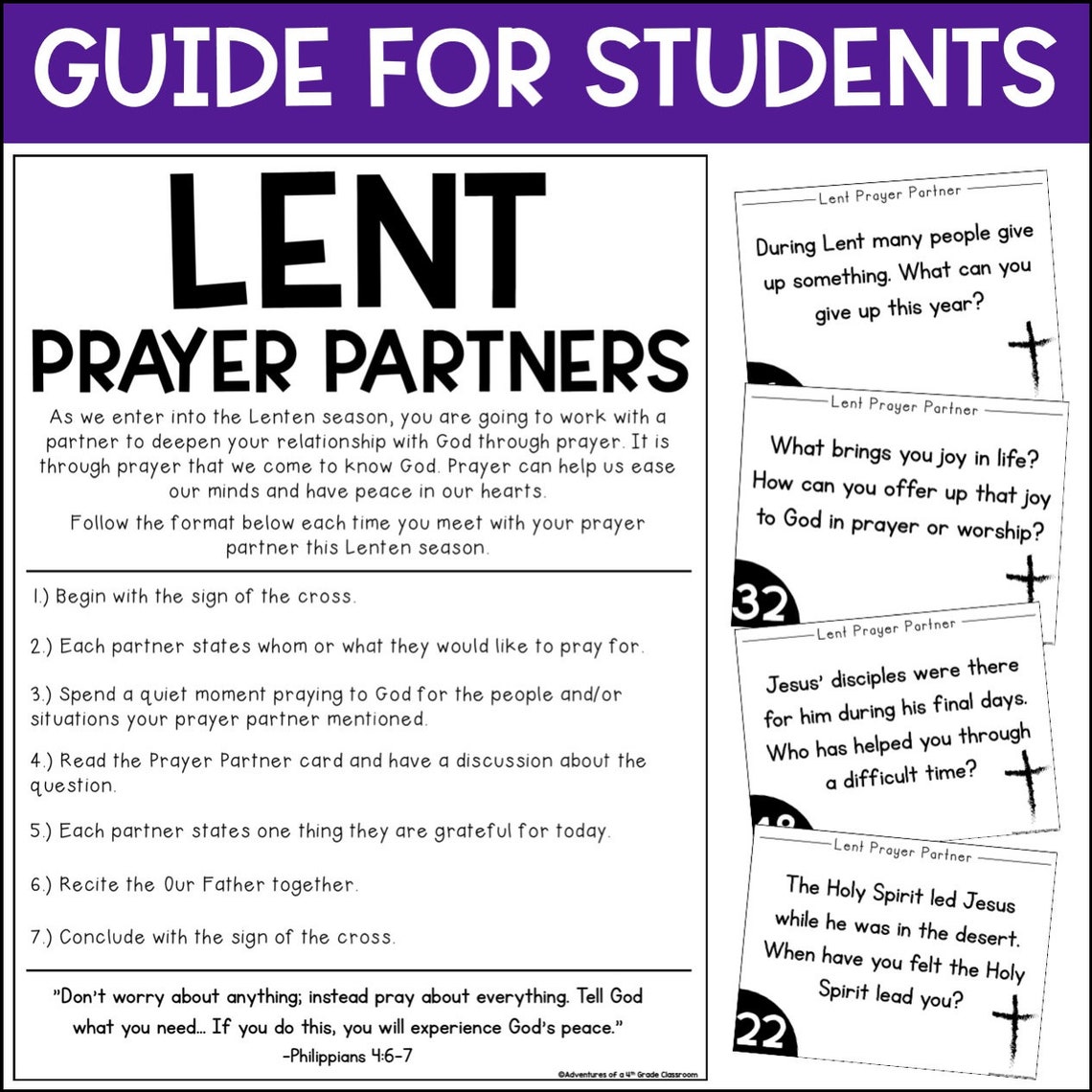 Lent Prayer Partners - Etsy