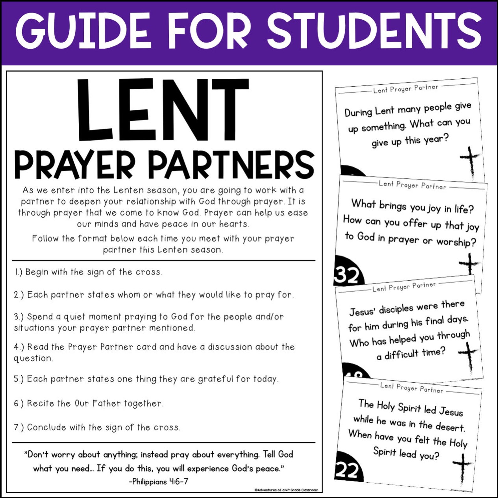 Lent Prayer Partners - Etsy