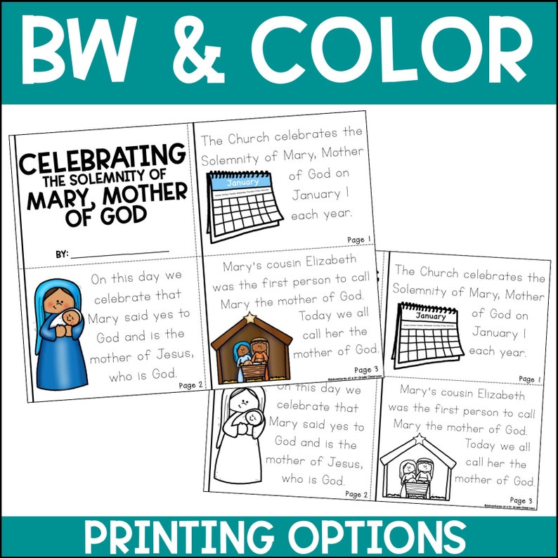 Solemnity of Mary | Catholic - Etsy