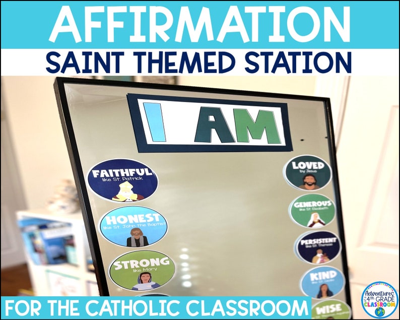 Affirmation Station | Saint Themed | Catholic - Etsy
