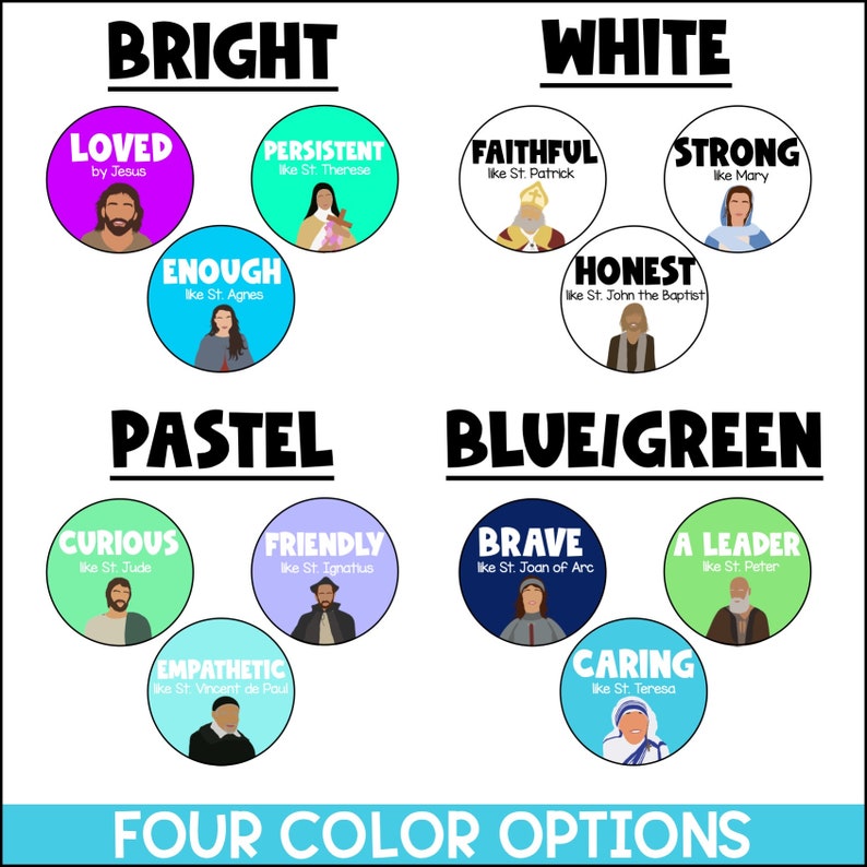 Affirmation Station | Saint Themed | Catholic - Etsy