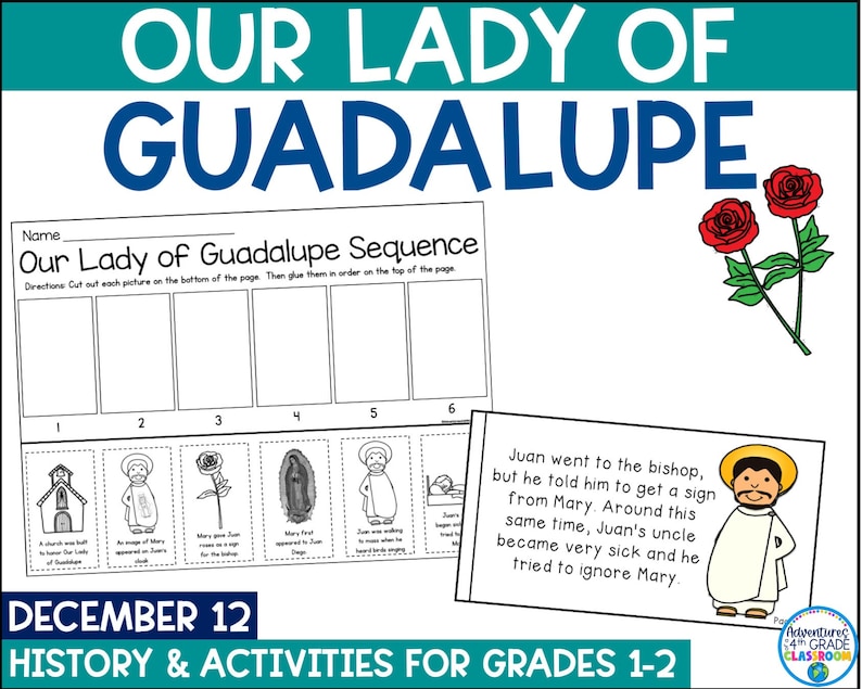 Our Lady of Guadalupe for Primary Grades - Etsy