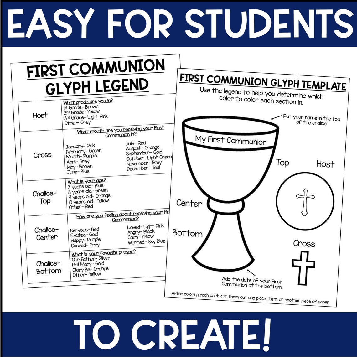 First Communion Craft - Etsy