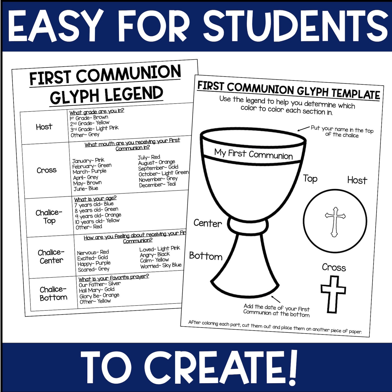 First Communion Craft - Etsy