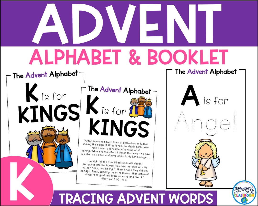 Advent Alphabet & Activity Booklet | Early Childhood - Etsy